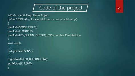 Anti Sleep Alarm For Drivers Using Arduino Project Pptx