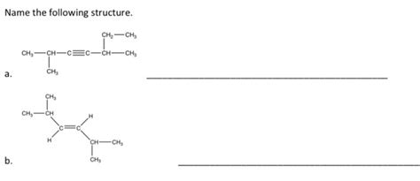 Solved Name The Following Structure CH CH Chegg Com