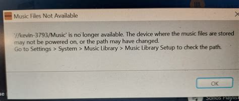 Unable To Access Samba Share After SONOS Update Sonos Community