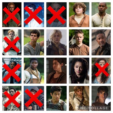 Jeff Is Out Maze Runner Character Elimination Game Round 9 Vote For Your Least Favourite