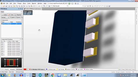 Pcb Design Create 3d Component In A Footprint Library