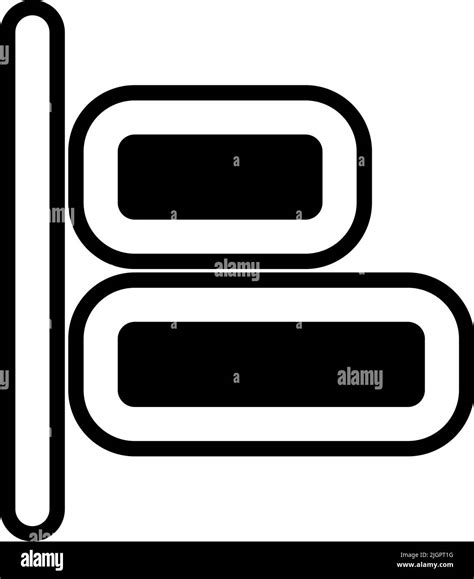 user interface align left icon stock vector image and art alamy