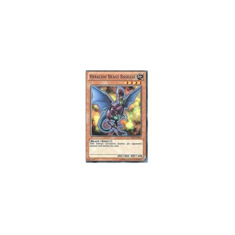 Yu Gi Oh Trading Card Game Yu Gi Oh Heraldic Beast Basilisk Cblz En013 Trading Card Games