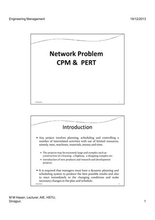Pert Cpm PDF Business Business And Finance