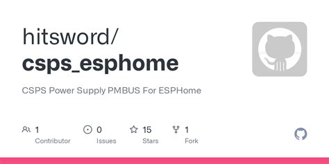 Github Hitsword Csps Esphome Csps Power Supply Pmbus For Esphome