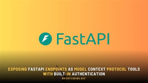 Exposing Fastapi Endpoints As Model Context Protocol Tools With Built
