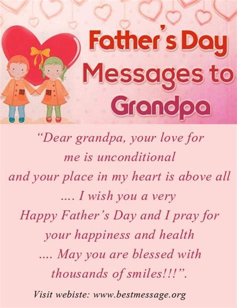 Fathers Day Messages To Grandpa Grandfather Wishes Happy Father