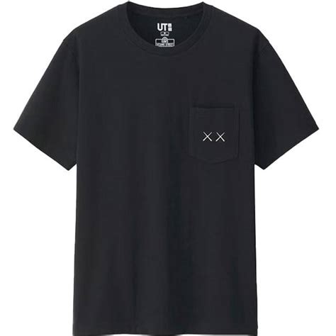 Kaws X Sesame Street Xx Pocket Tee Black Kaws Shop