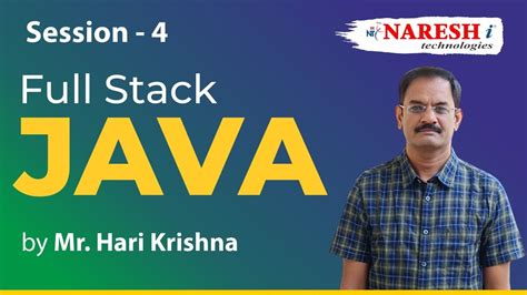 Java Full Stack Training Session 4 Mr Hari Krishna Youtube
