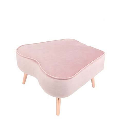 StoŁek Tapicerowany Pufa Serce Siedzisko Róż • Cena Opinie • Pufy