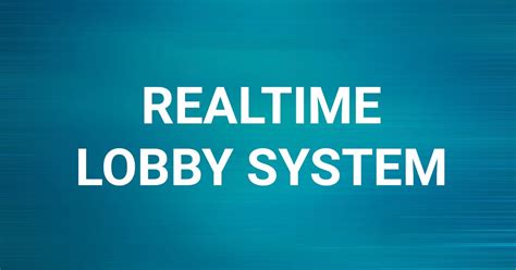 Lobby System For Firebase Network Unity Asset Store