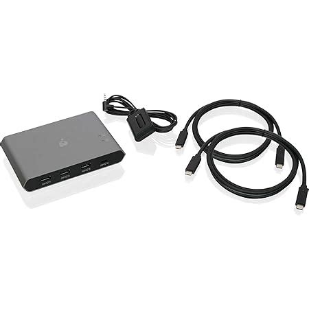 Amazon Com StarTech Com 2 Port USB C KVM Switch 4K 60Hz HDMI Compact Dual Port UHD USB Type