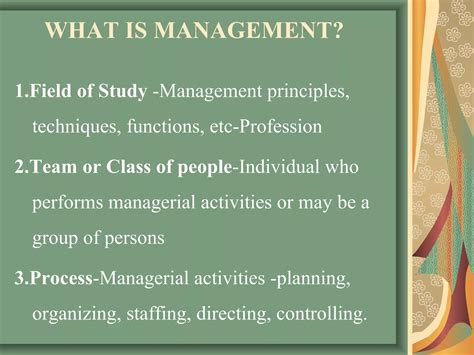 Introduction To Management Basic Concepts Fundamentals An Overview PPT