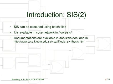 Ppt Logic Synthesis Using Sis Powerpoint Presentation Free Download Id6673572