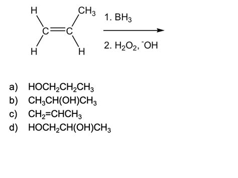 Solved A HOCH CH CH B CH CH OH CH C CH CHCH D Chegg Com