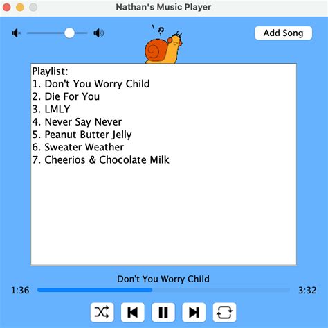 github nvanzandt nathan s music player java swing gui music player