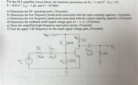 solved determine d c operating point find low
