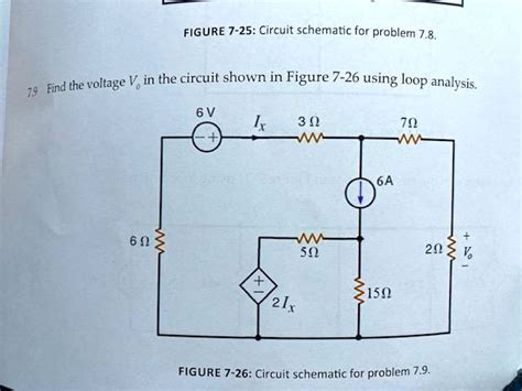 Solved 79 Find The Voltage In The Circuit Shown In Figure 7 26 Using