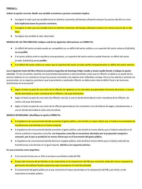 Parciales De Macro Pdf