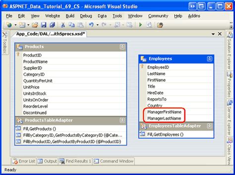 Updating The Tableadapter To Use Joins Vb Microsoft Learn