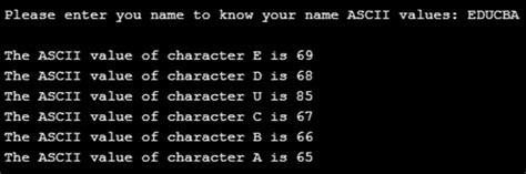 ASCII Value In C How Does ASCII Value Represented Internally In C
