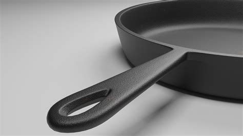 주철 프라이팬 3d 모델 5 Blend Unknown Free3d