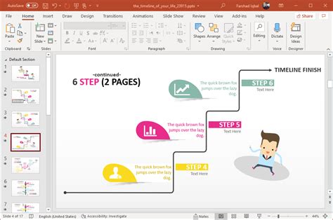 Timeline Of Your Life PowerPoint Template