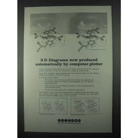 1967 Calcomp Plotting Systems Ad 3 D Diagrams On Ebid United States 159209501