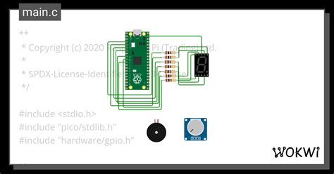 Pico 7segment Exam Copy Wokwi Esp32 Stm32 Arduino Simulator