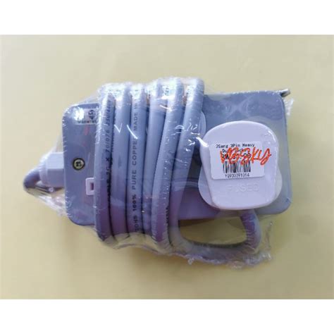 Custom Made 2 Gang 1Gang Heavy Duty Switch Socket Outlet Metal Clad 3Core Cable Sirim Plug