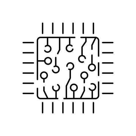 Artificial Intelligence Related Vector Line Icon Contains Such Icons As Face Recognition