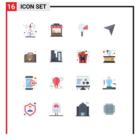 16 Universal Flat Colors Set For Web And Mobile Applications Factory Management Service Business