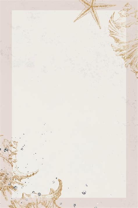 빈 사각형 산호 프레임 디자인 벡터 프리미엄 벡터