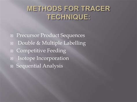 Tracer Technique Pptx