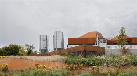 Odos Architects Crowns Distillery With Pyramidal Corten Roofs