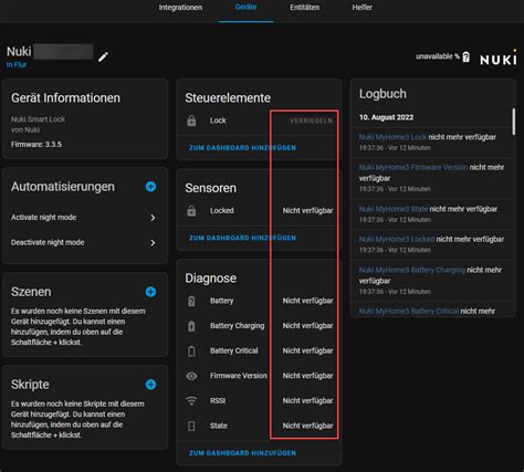 Nuki Entities Become Unavailable After Some Time Issue Kvj Hass Nuki Ng GitHub