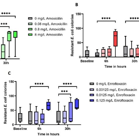 Resistant E Coli Isolates From The Caecal Fermentation In The Graphs Download Scientific