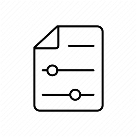 Document Filter Filter Sort Sorting Icon
