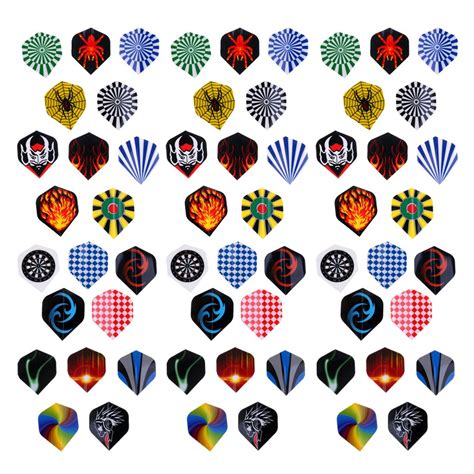 3 Sets60 Pieces Dart Flights Standard Shape Mixe Grandado 3 Sets60 Pieces Dart Flights Standard Shape Mixe Grandado