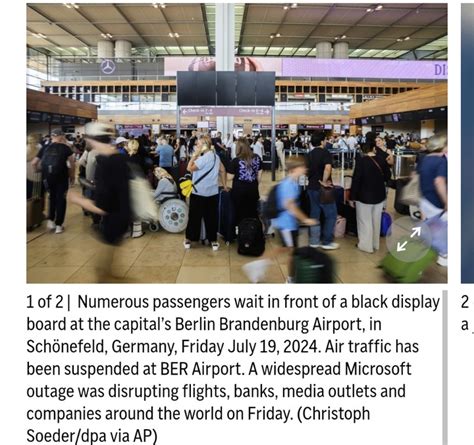 Crowdstrike Windows Outage Flights Grounded Offices Hit Internet