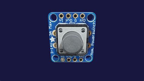 Push Button Power Switch Breakout From Adafruit Download Free D Model By Astoria Cansat