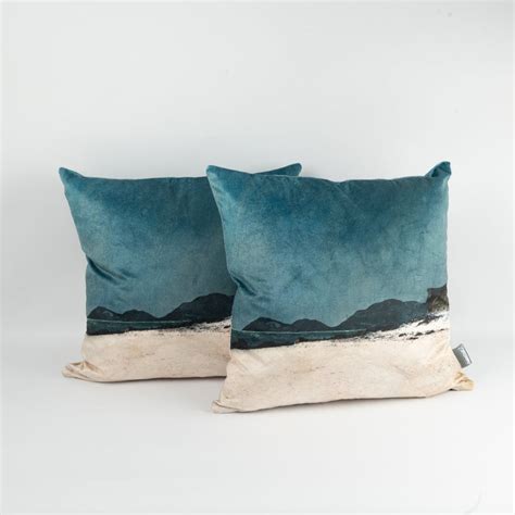 Harris From Coral Beach Isle Of Skye Velvet Cushion Cath Waters