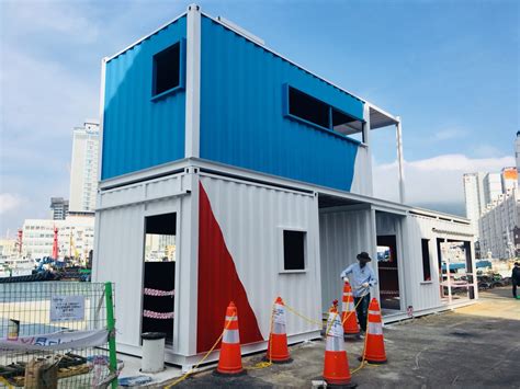 영도 깡깡이 안내센터 선박체험관 깡깡이 유람선 컨테이너 가설건축물 서진컨테이너