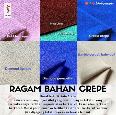 Seasons Store Karakteristik Kain Crepe Dan Jenis Jenis Kain Crepe 1 Kain Bubble Crepe 2 Kain