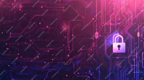 Premium Photo Cyber Security Digital Lock On A Circuit Board