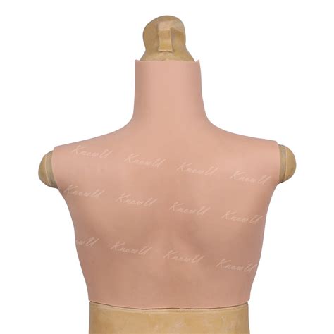 Crossdresser Fake Boobs Silicone Breast Forms Half Body Tight Suit For