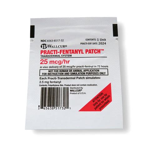 Wallcur 1025023 Practi Fentanyl Patch