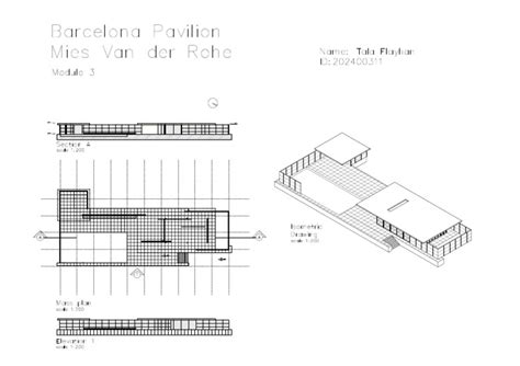 Tala Flayhan Barcelona Pavilion Plot Layout Pdf