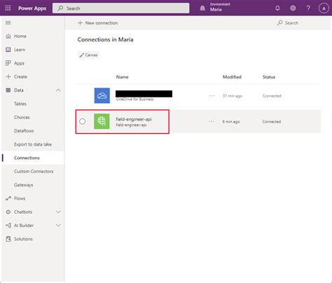 6 usando a api web no aplicativo power apps microsoft learn